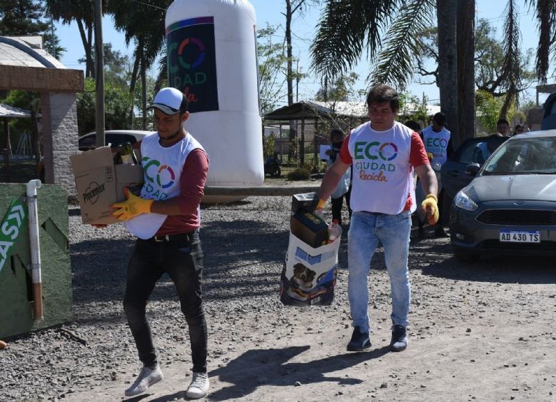 "Eco ciudad recicla" ya reunió más de 9 toneladas de material reciclable