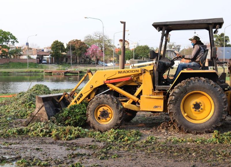 Continúan las tareas de limpieza y reacondicionamiento de la Laguna ...