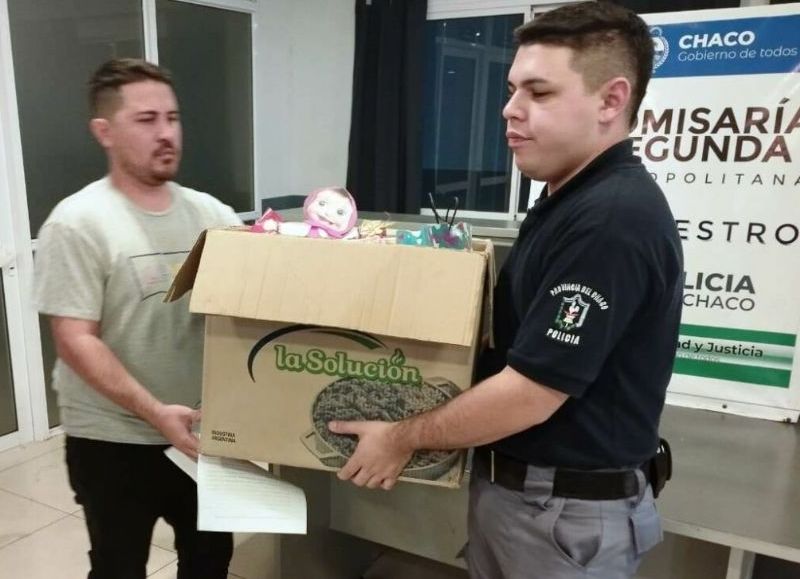 Resistencia: intentó robarse los regalos de cumpleaños, pero lo detuvieron